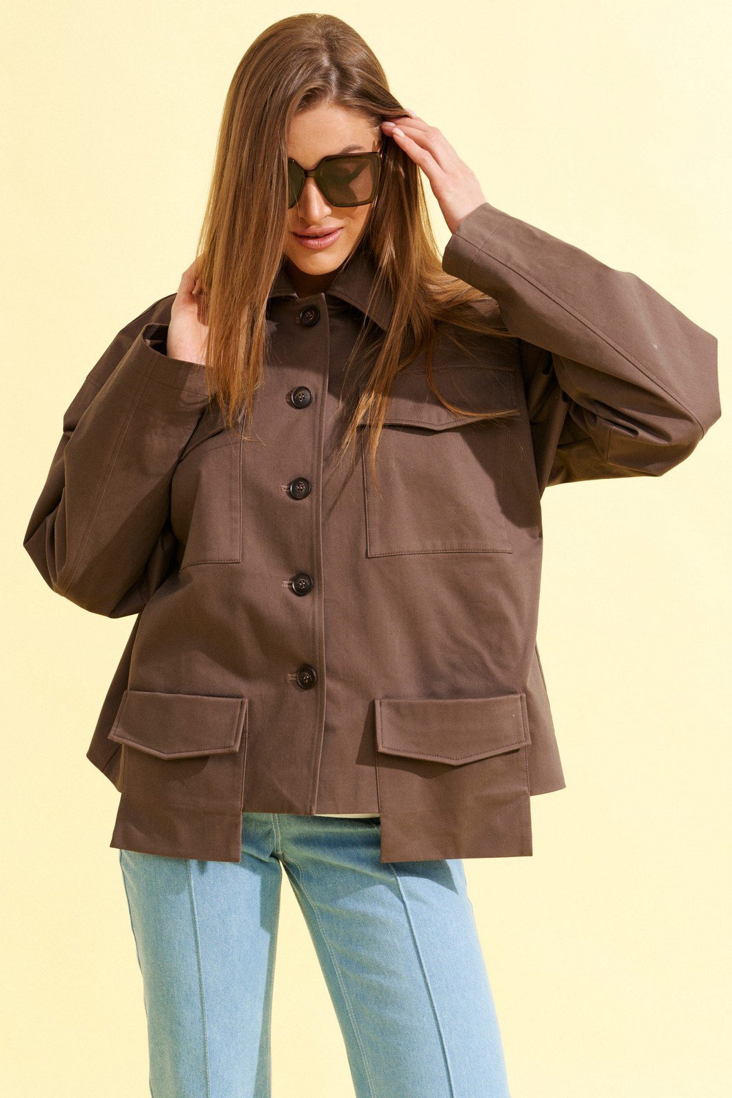 Куртка 3804 шоколад Elletto Life купить в интернет магазине | в наличии